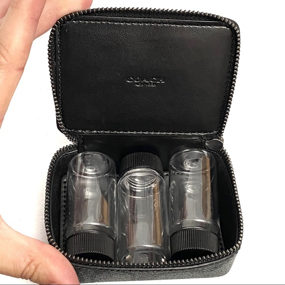 Coach | Accessories | Coach Pill Box Signature Canvas Holds 3 Bottles ...